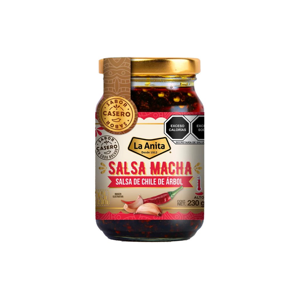 Salsa Macha de Chile de Árbol – La Anita 230 g – María la Bonita ¡Cómo ...
